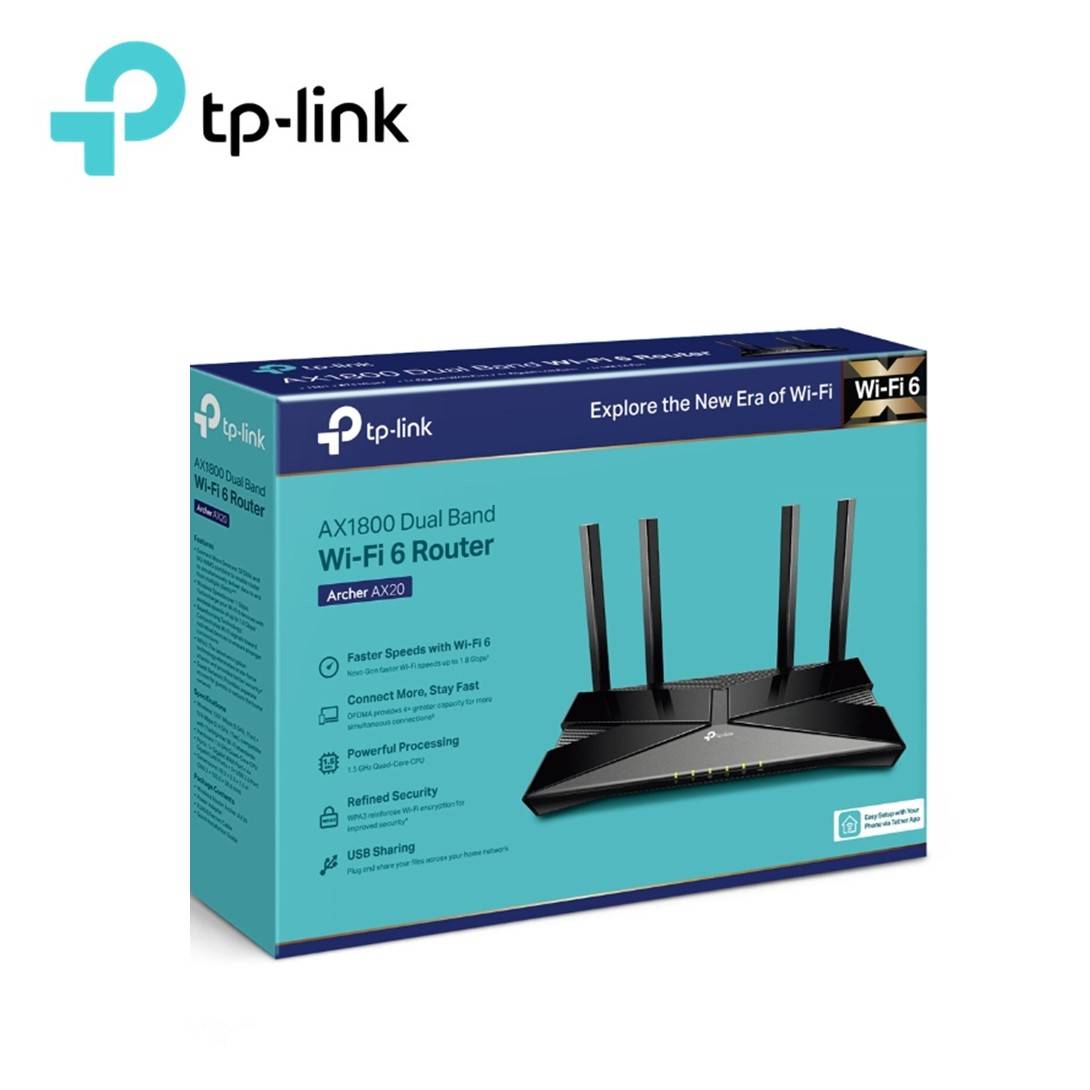 TPLINK ROUTER AX1800 DUAL BAND WIRELESS GIGABIT (WIFI 6)