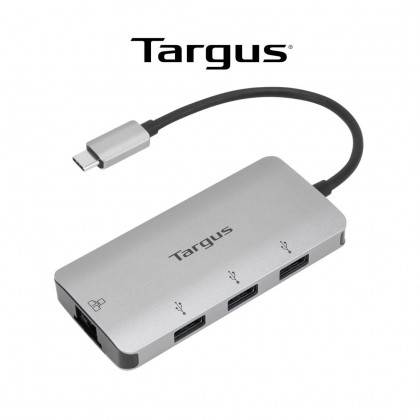 TARGUS ADAPTER USB-C MULTI-PORT HUB WITH ETHERNET ADAPTER