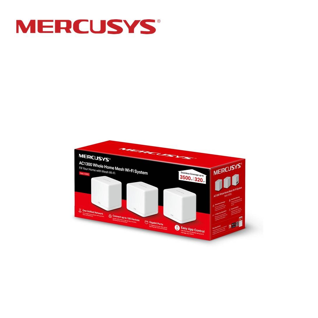 MERCUSYS MESH WIFI ROUTER AC1300 DUAL BAND GIGABIT