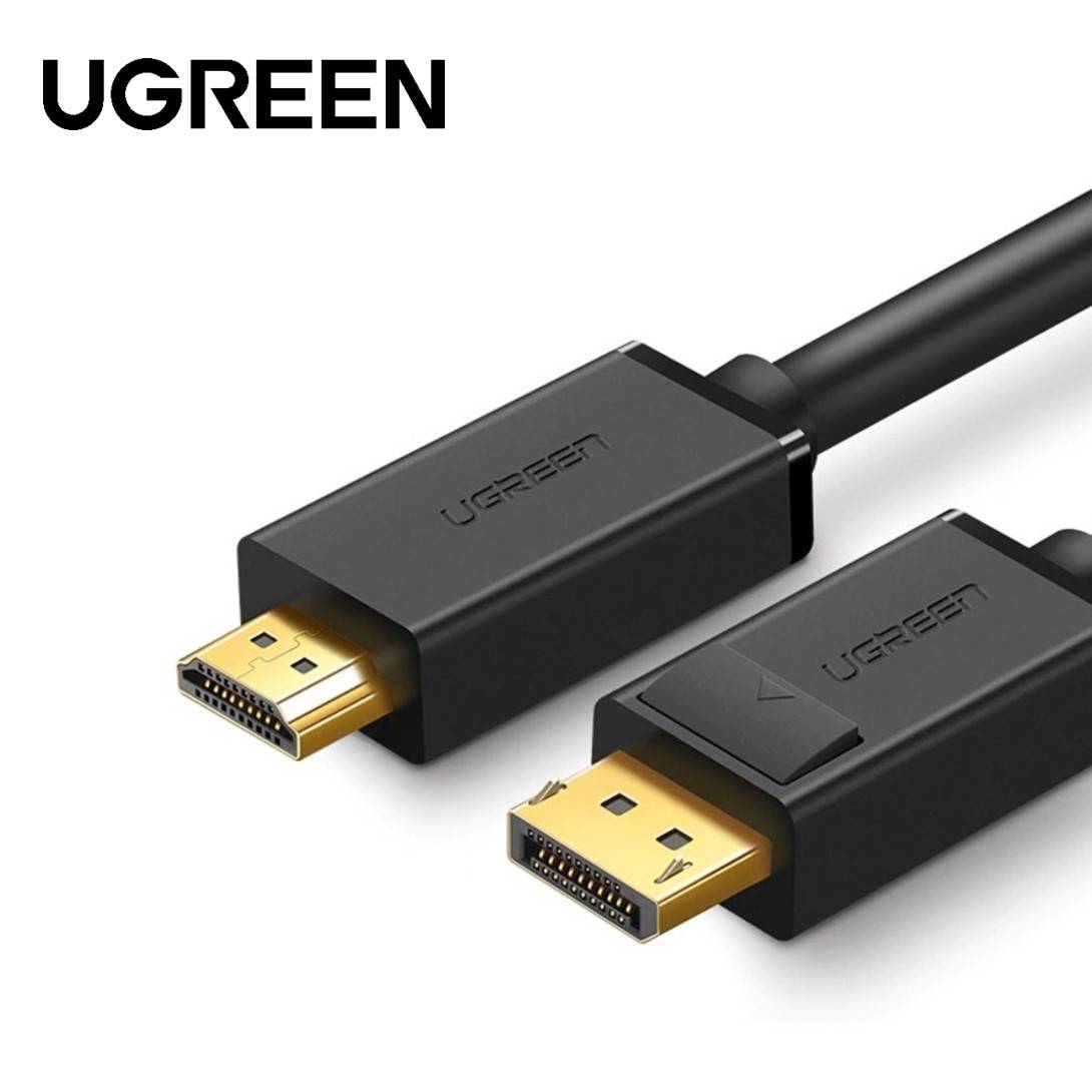 UGREEN DP MALE TO HDMI MALE CABLE 3M (BLACK)
