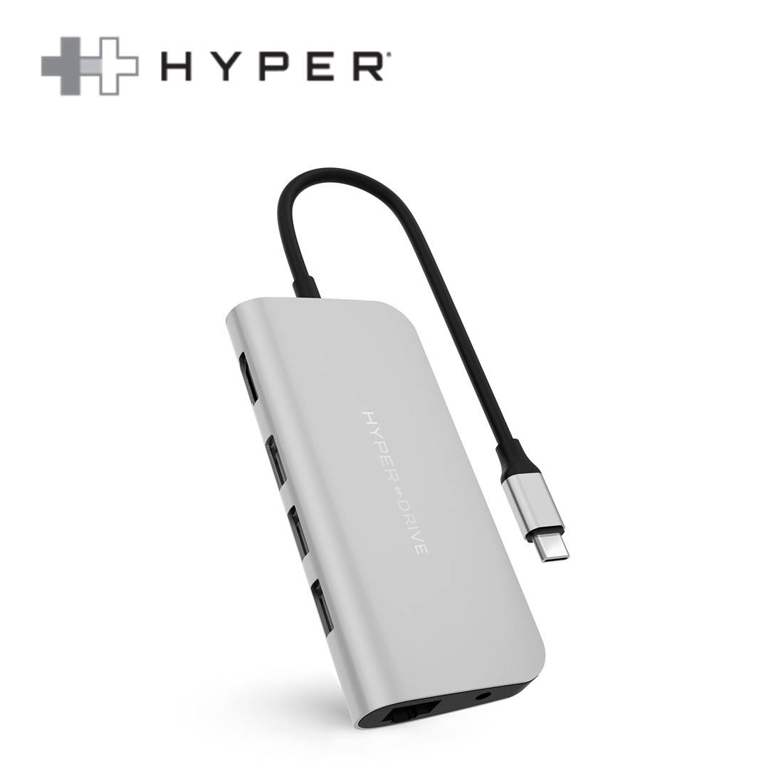 HYPERDRIVE POWER 9-IN-1 USB-C HUB (SILVER)