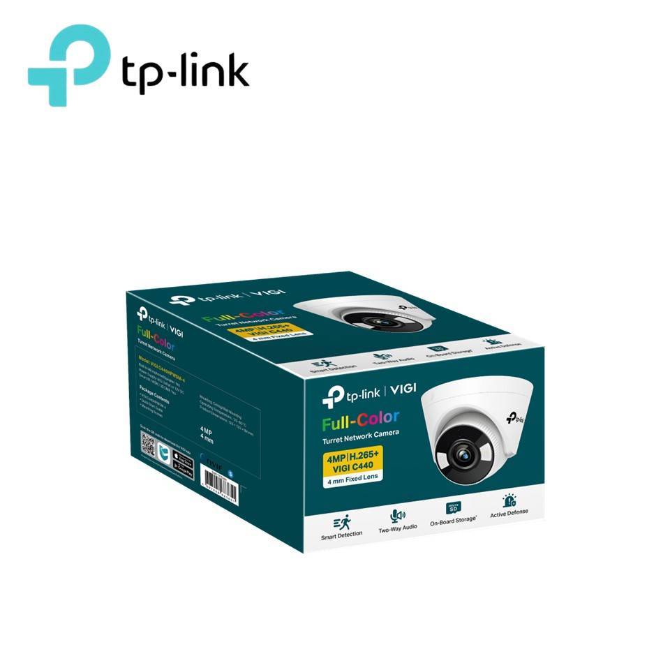 TPLINK CCTV VIGI C440-W 4MP 4MM FULL-COLOR TURRET NETWORK CAMERA