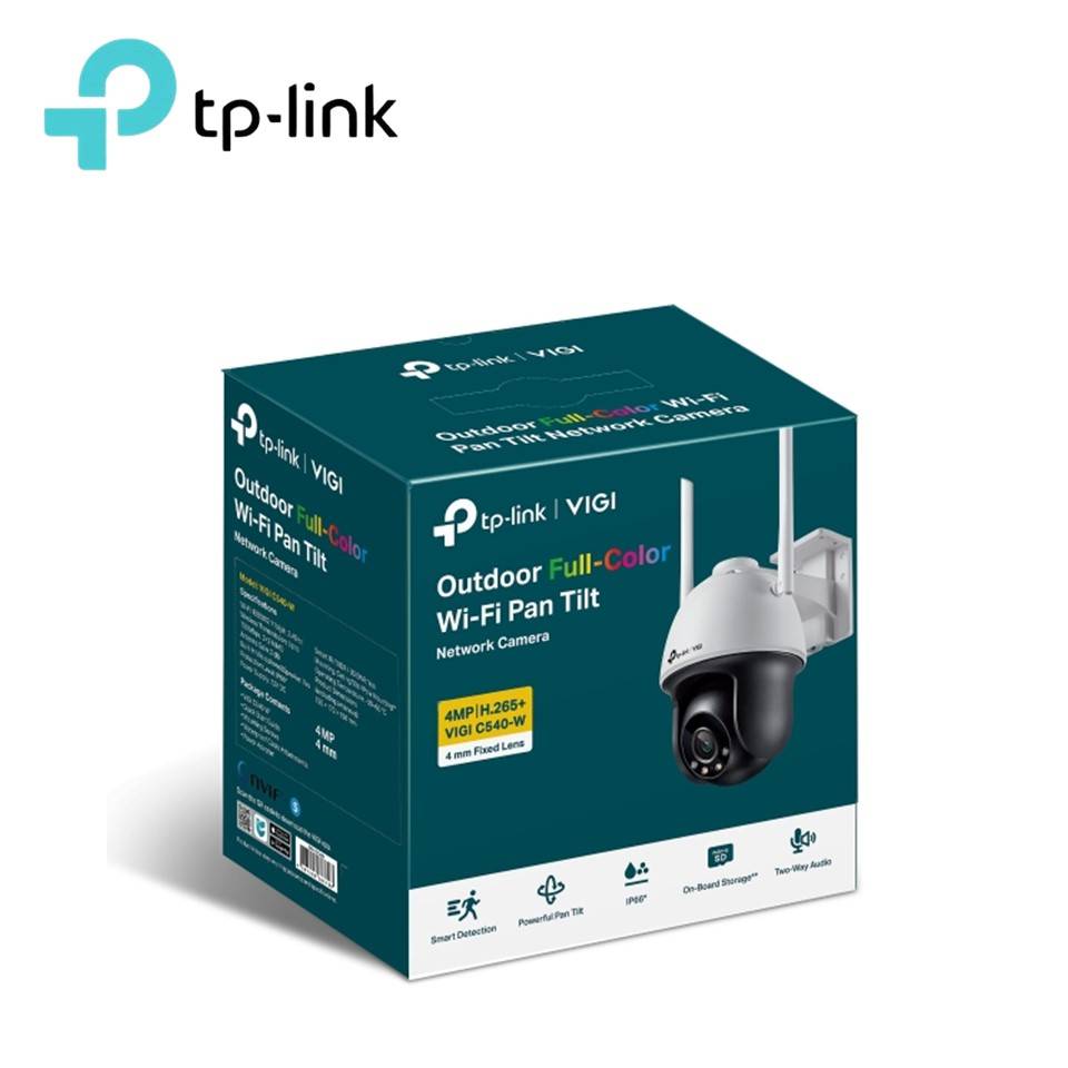 TPLINK CCTV VIGI C540-W 4MP 4MM FULL-COLOR WIFI PT (PAN & TILT) NETWORK ...