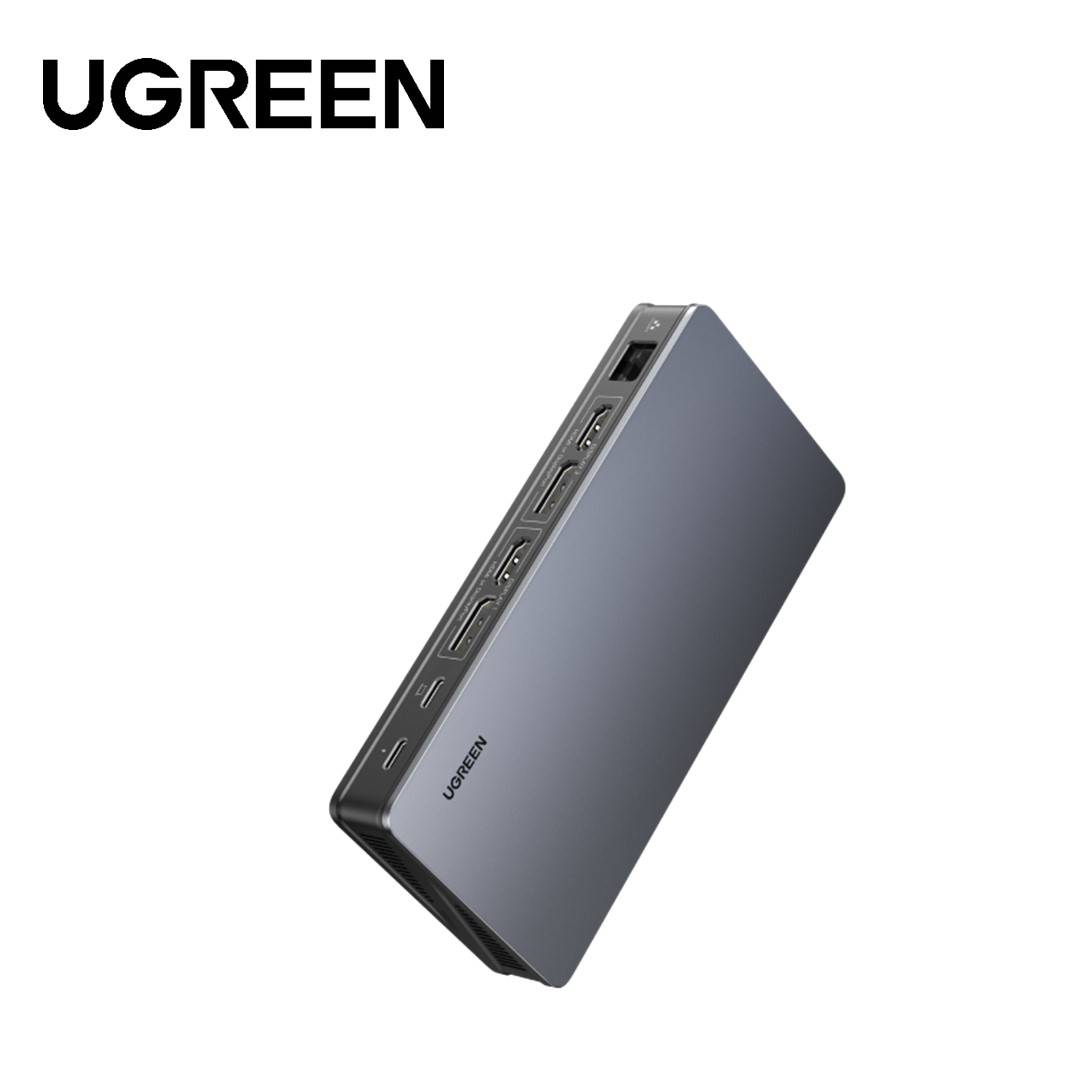 UGREEN USB-C TO 2*USB-A 3.1+USB-C 3.1+2*HDMI+2*DP+RJ45 GIGABIT+PD(100W ...
