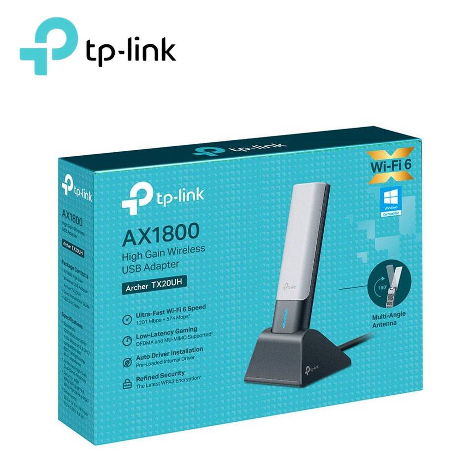 TPLINK AX1800 HIGH GAIN WIRELESS USB ADAPTER TPLINK AX1800 HIGH GAIN WIRELESS USB ADAPTER