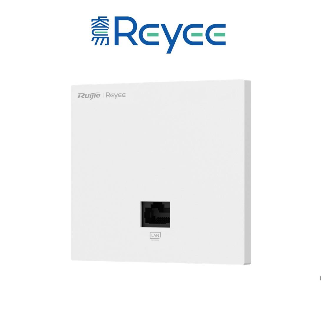 REYEE AC1200 WI-FI 5 WALL AP, 2.4GHZ/5GHZ DUAL-RADIO, 1×100/1000 BASE-T