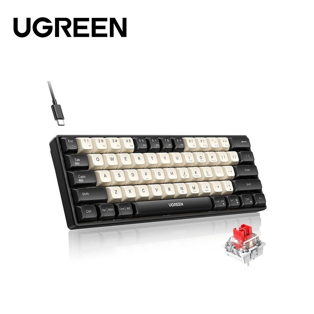 UGREEN USB-C WIRED 61-KEYS MINI MECHANICAL KEYBOARD RED SWITCH