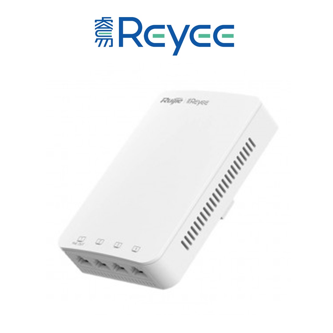 REYEE CLOUD AC1300 DUAL BAND WALL MOUNT WIRELESS ACCESS POINT - 4 LAN ...