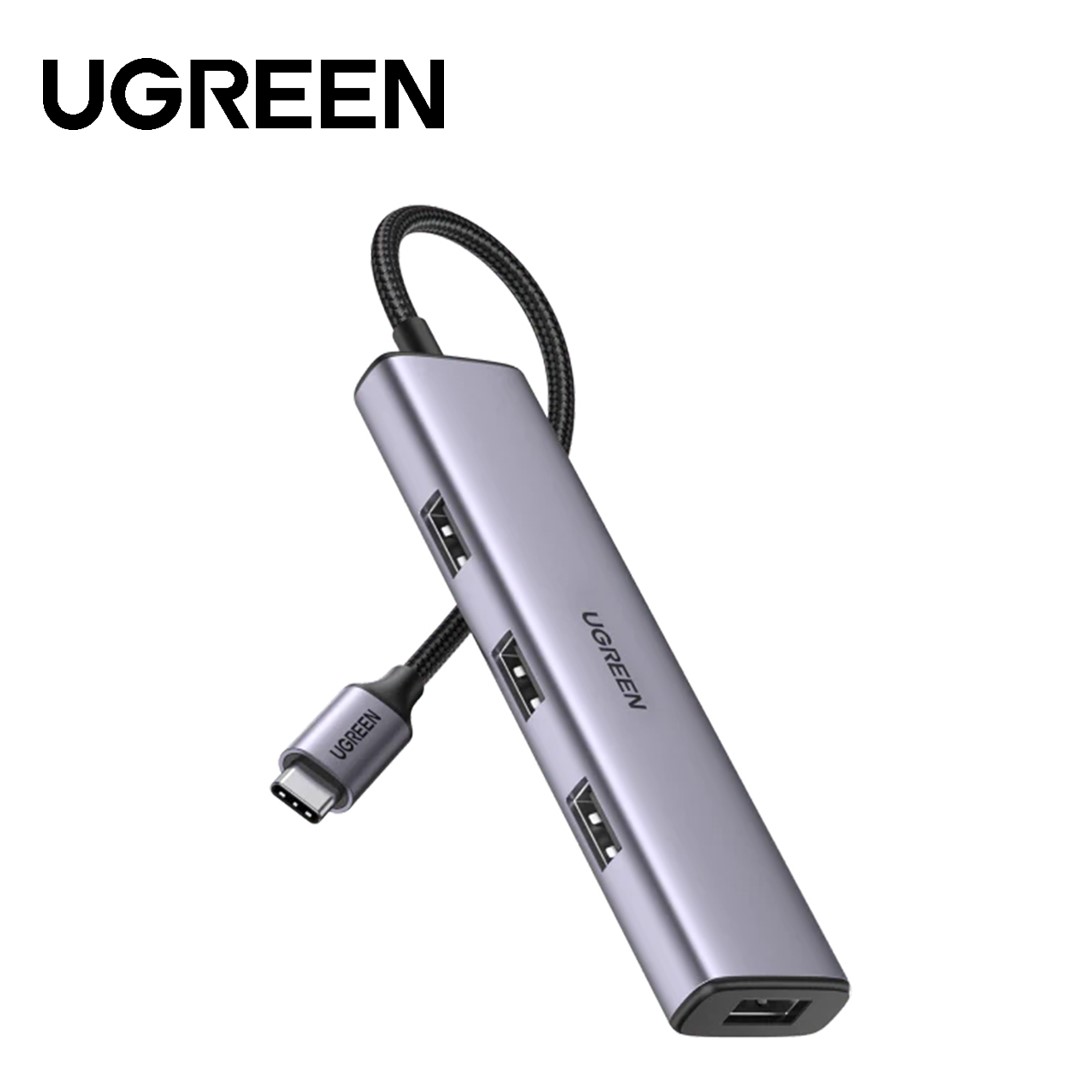 UGREEN USB C 3 0 TO 4 PORTS USB A 3 0 ALUMINUM CASE RETAIL PACK UGREEN USB C 3 0 TO 4 PORTS USB A 3 0 ALUMINUM CASE RETAIL PACK