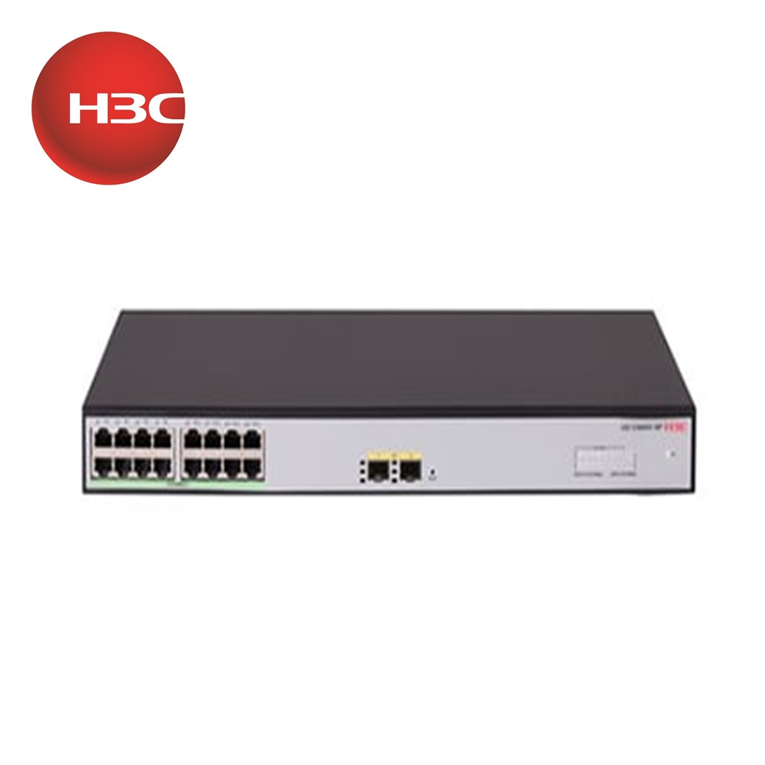 H3C AOLYNK WEB MANAGED 18 PORT SWITCH, 16*1G BASET-T, 2*1G BASE-X
